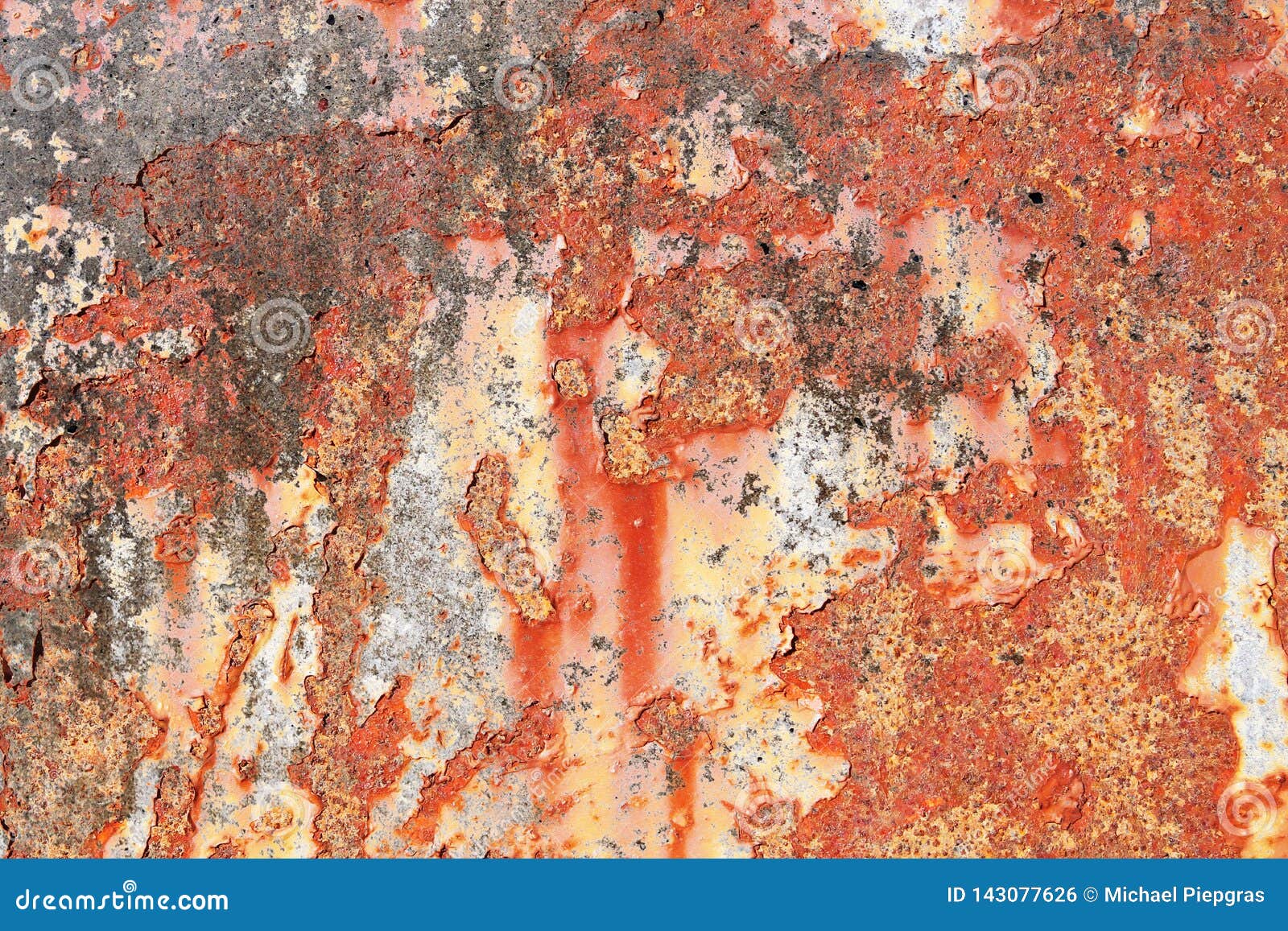 Close Up Surface of Old Rusty and Weathered Metal Wall Structures in ...