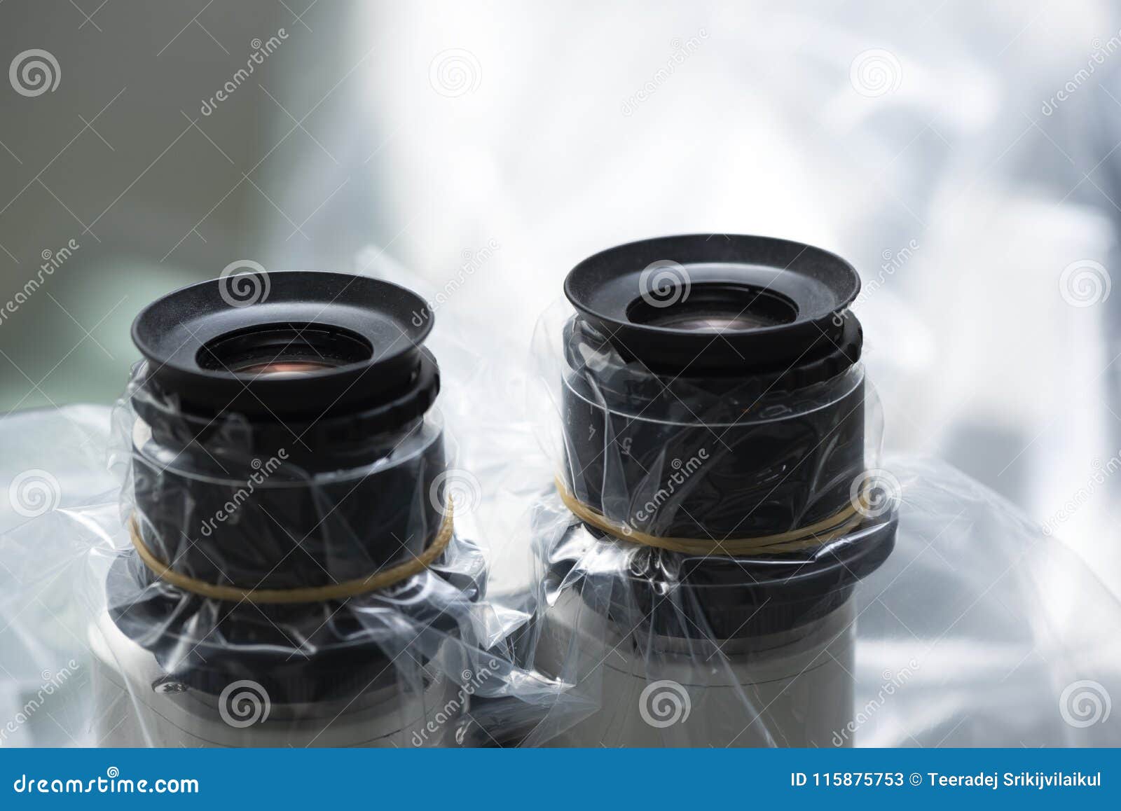 An Eye Pieces of Surgical Microscope Stock Image - Image of plastic ...