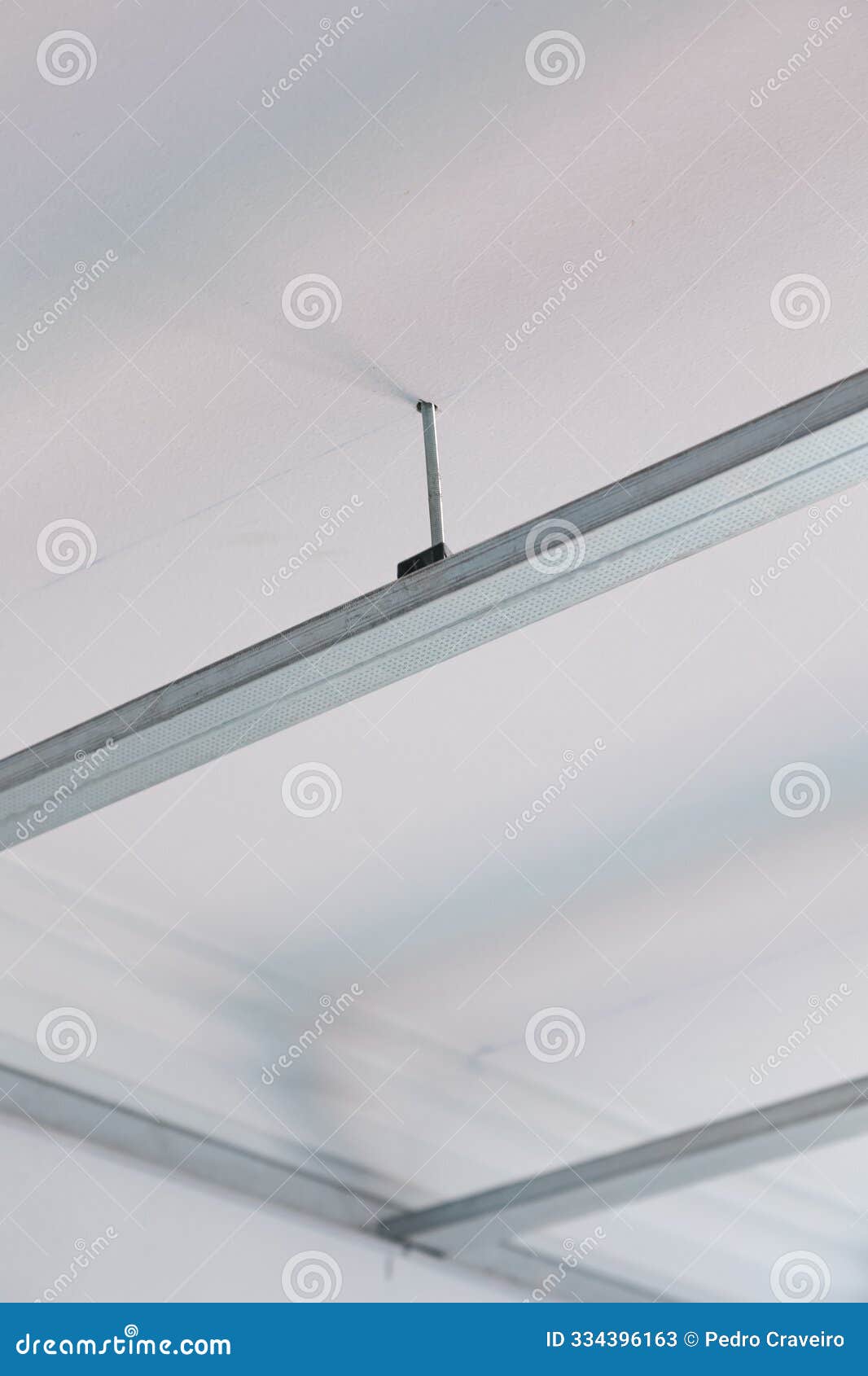 Close-up of a Suspended Ceiling Installation Stock Image - Image of ...