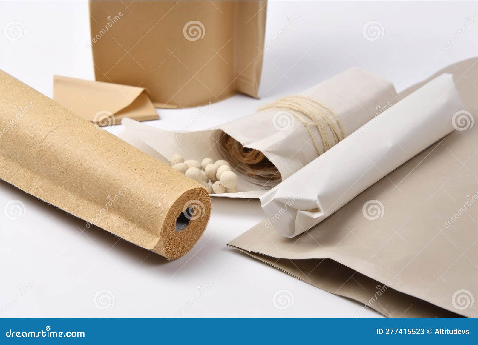 Close-up of Sustainable Packaging, with Details Visible Stock ...