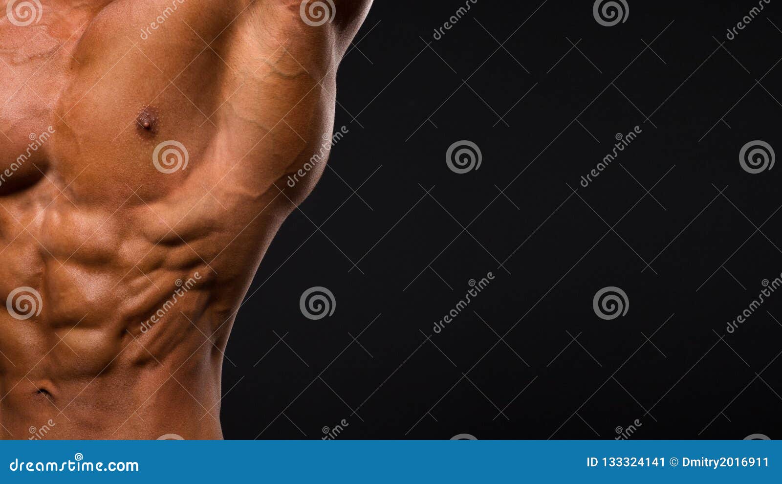 Close Up of Sweat Muscular Male Torso Stock Image - Image of sweat ...