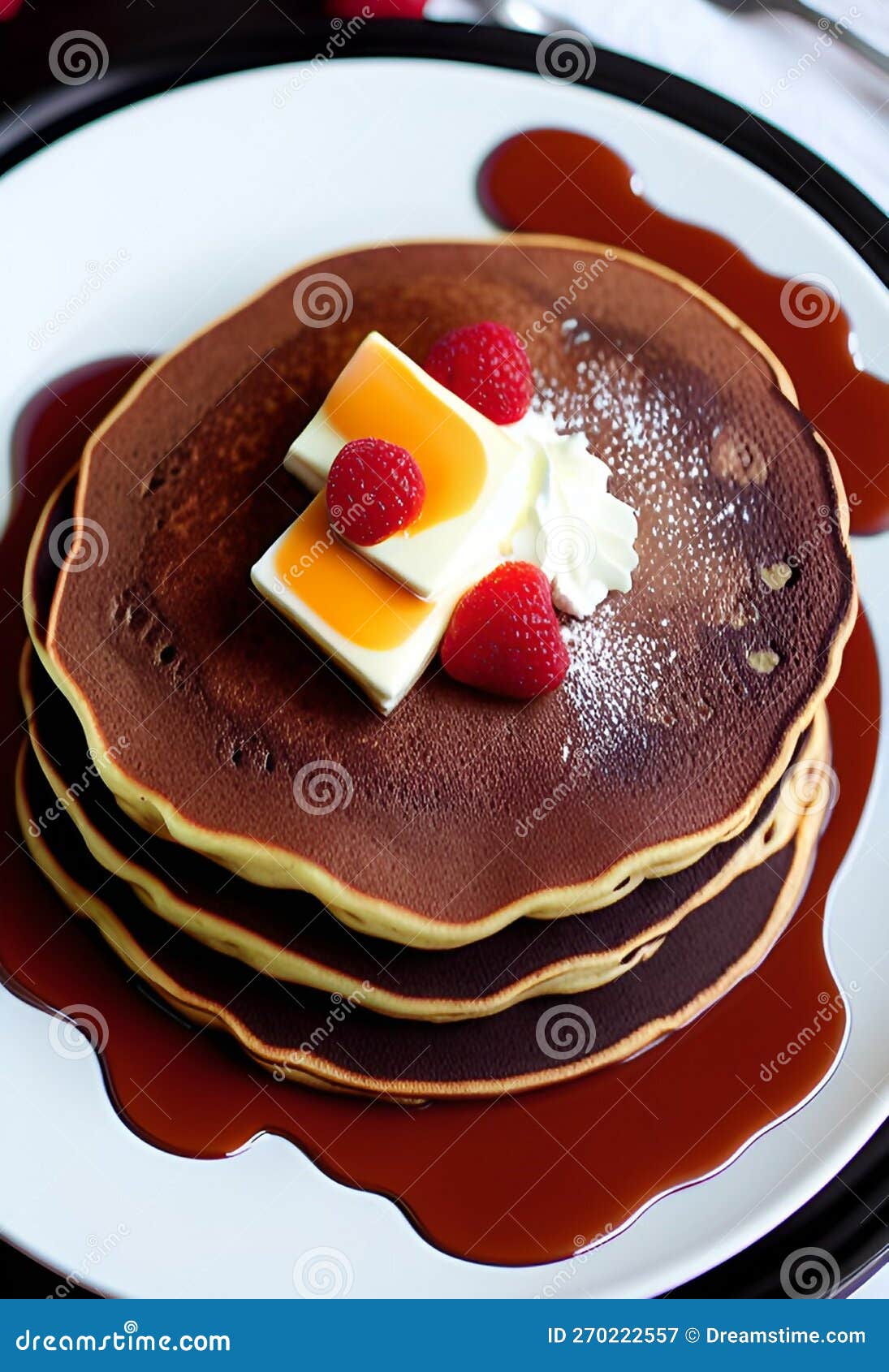 Sweet Pancake , Ai Generated Stock Illustration - Illustration of food ...