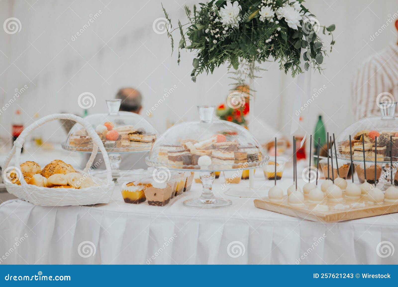 Close-up of Sweets on the Buffet Table Stock Image - Image of ...