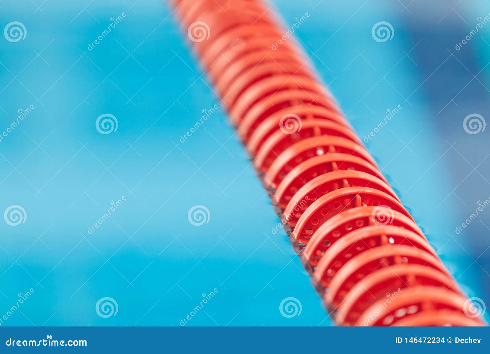 Close Up of Swim Lane in Swimming Pool. Plastic Swimming Pool Floating ...