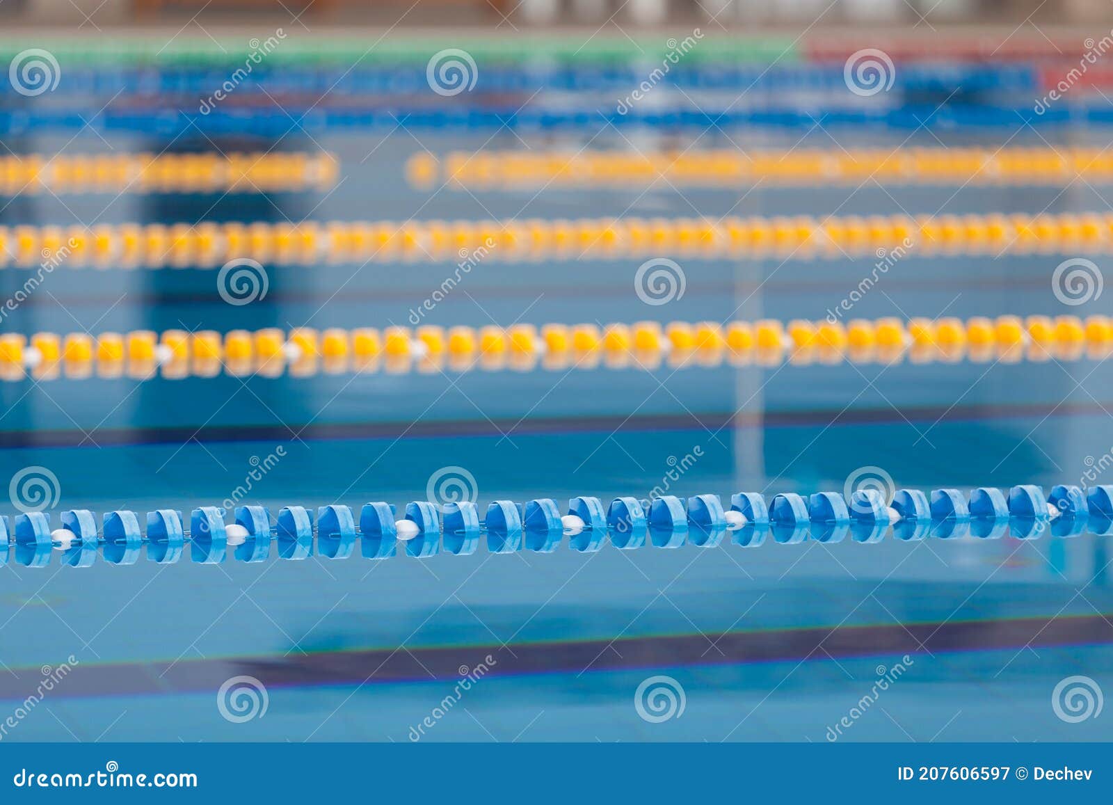 Close Up of Swim Lanes in Swimming Pool Stock Image - Image of olympic ...
