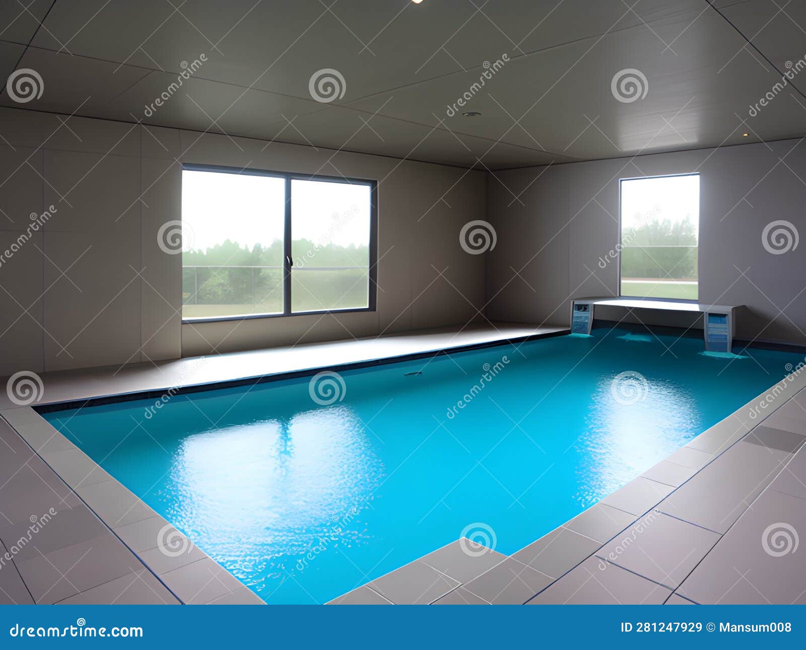 Close Up Swimming Pool, Interior Design , Ai Generated Stock Image ...