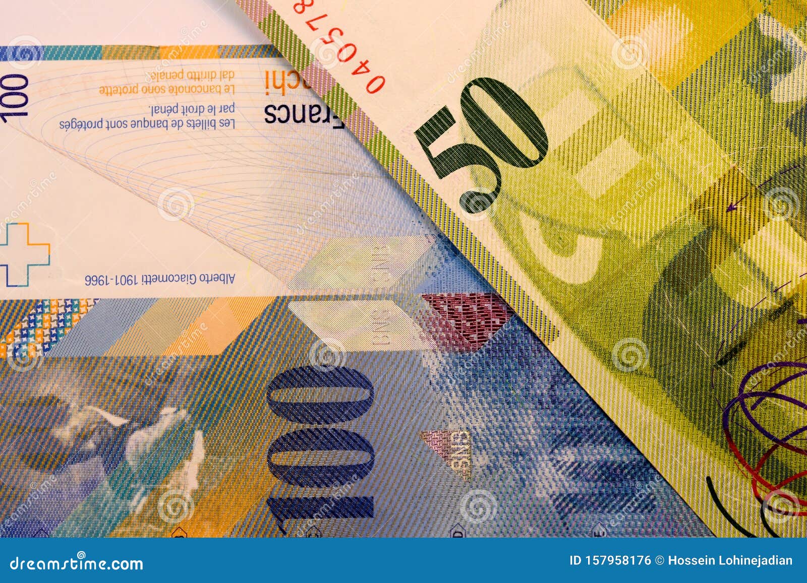 Close Up Swiss Francs Currency Note CHF Stock Photo - Image of europe ...