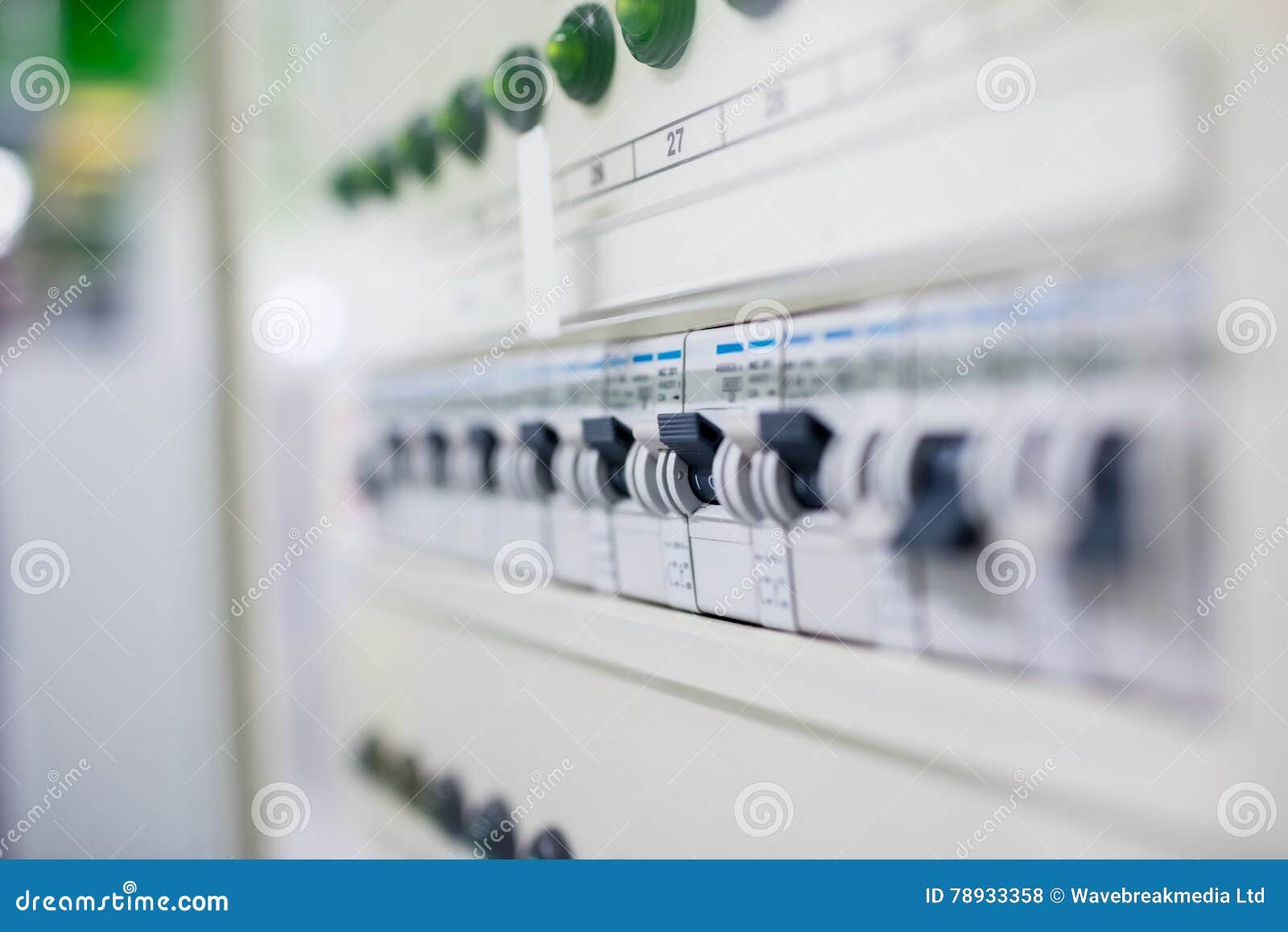 Close-up of Switches on Switch Board Stock Photo - Image of technology ...