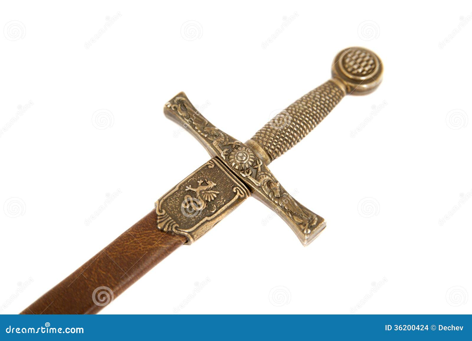Close Up of Sword with Case Stock Photo - Image of handle, imitation ...