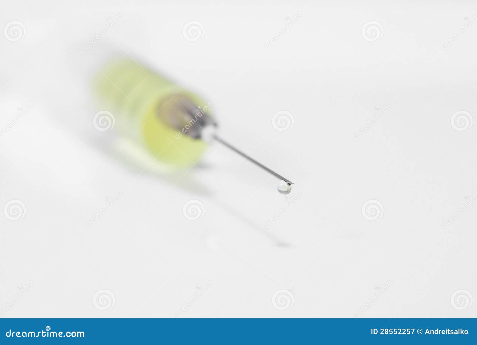 Close-up of Syringe with Needle Drop Stock Image - Image of injections ...