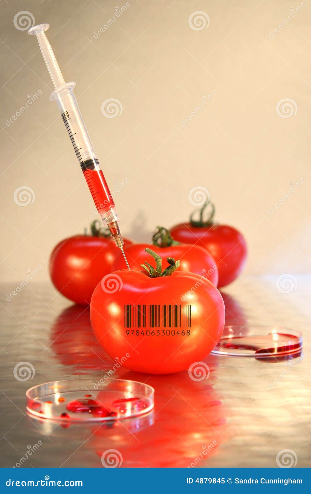 Close-up of Syringe in Tomato Stock Image - Image of fresh, organic ...