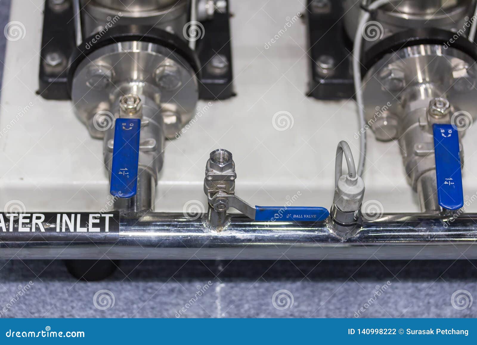 Close Up System Flow Control of Stainless Ball Valves for Industrial ...