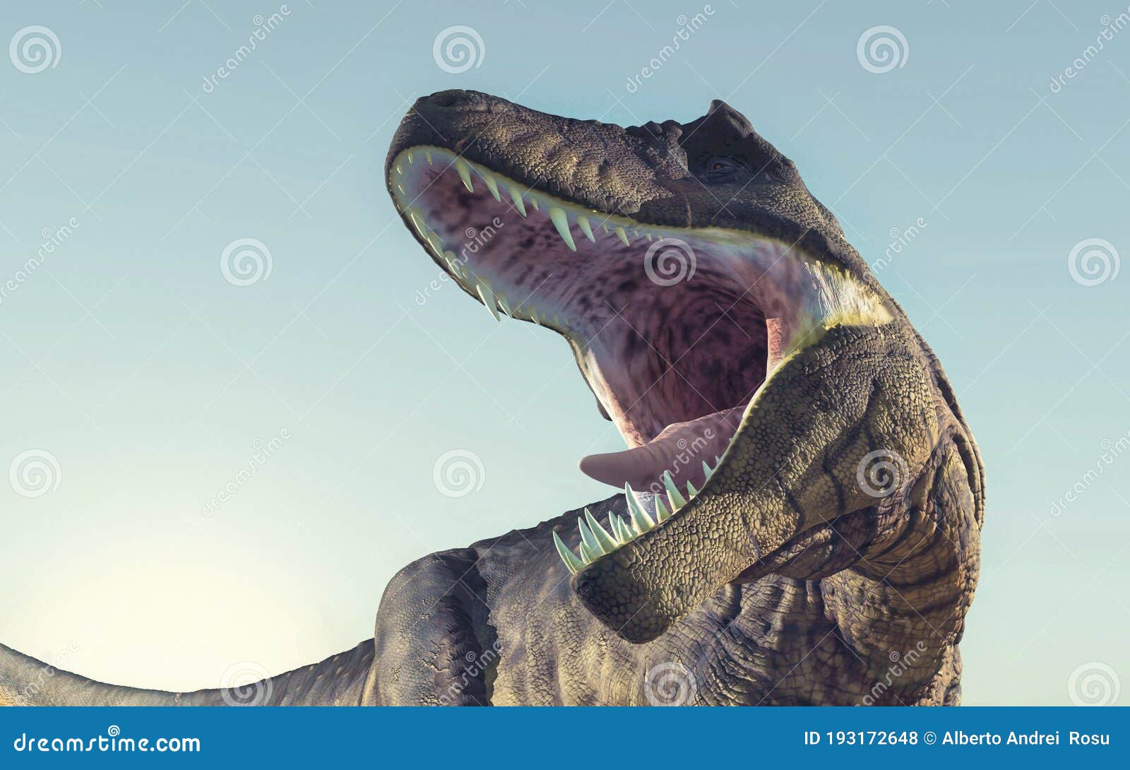 T rex roar stock illustration. Illustration of danger - 193172648