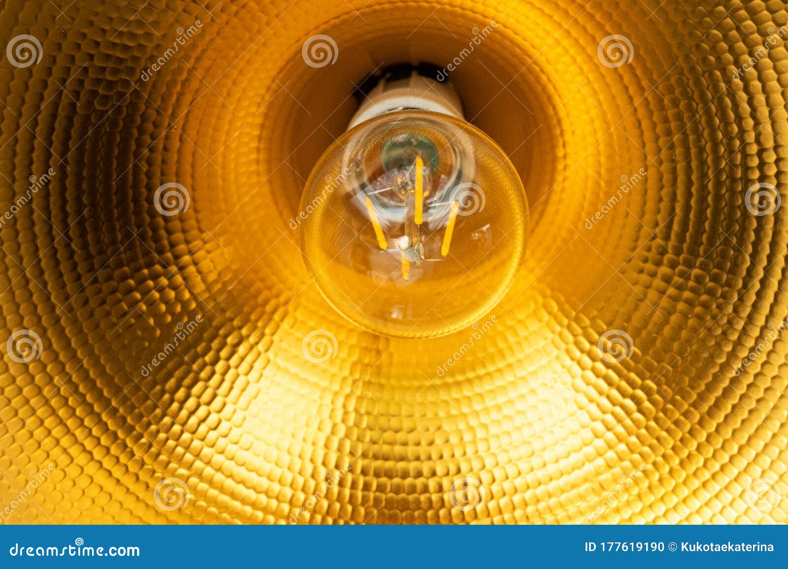 Close-up Table Lamp Shade, Cone, Reflector Stock Photo - Image of ...