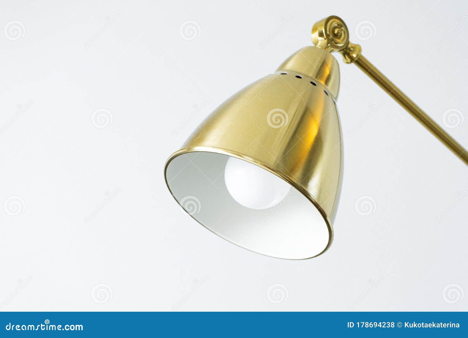 Close Up Table Lamp Shade, Cone, Reflector Stock Photo - Image of ...