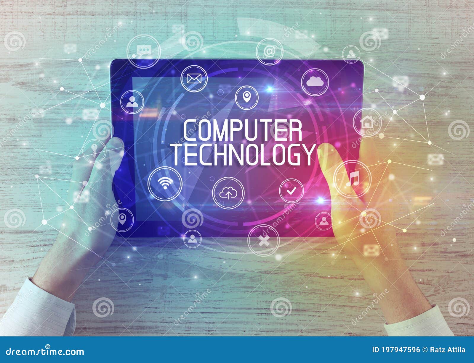 Close-up of a Tablet with Inscription Stock Photo - Image of online ...