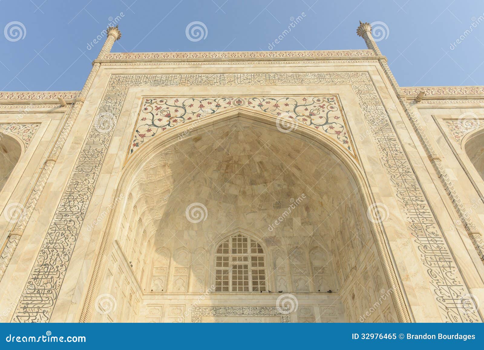 Close Up of Taj Mahal stock image. Image of history, destination - 32976465