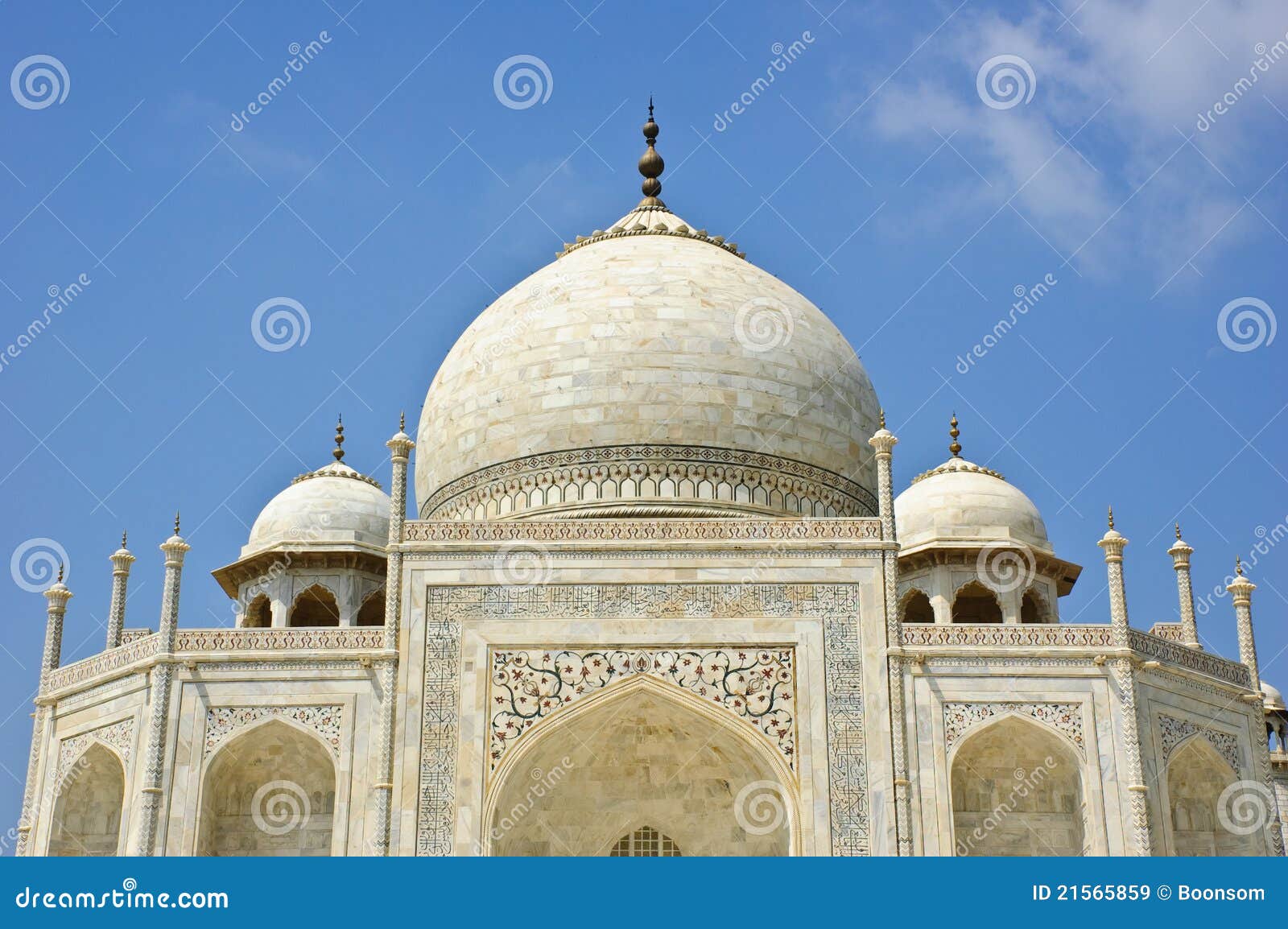 The Close Up of Taj Mahal, India Stock Image - Image of famous, blue ...
