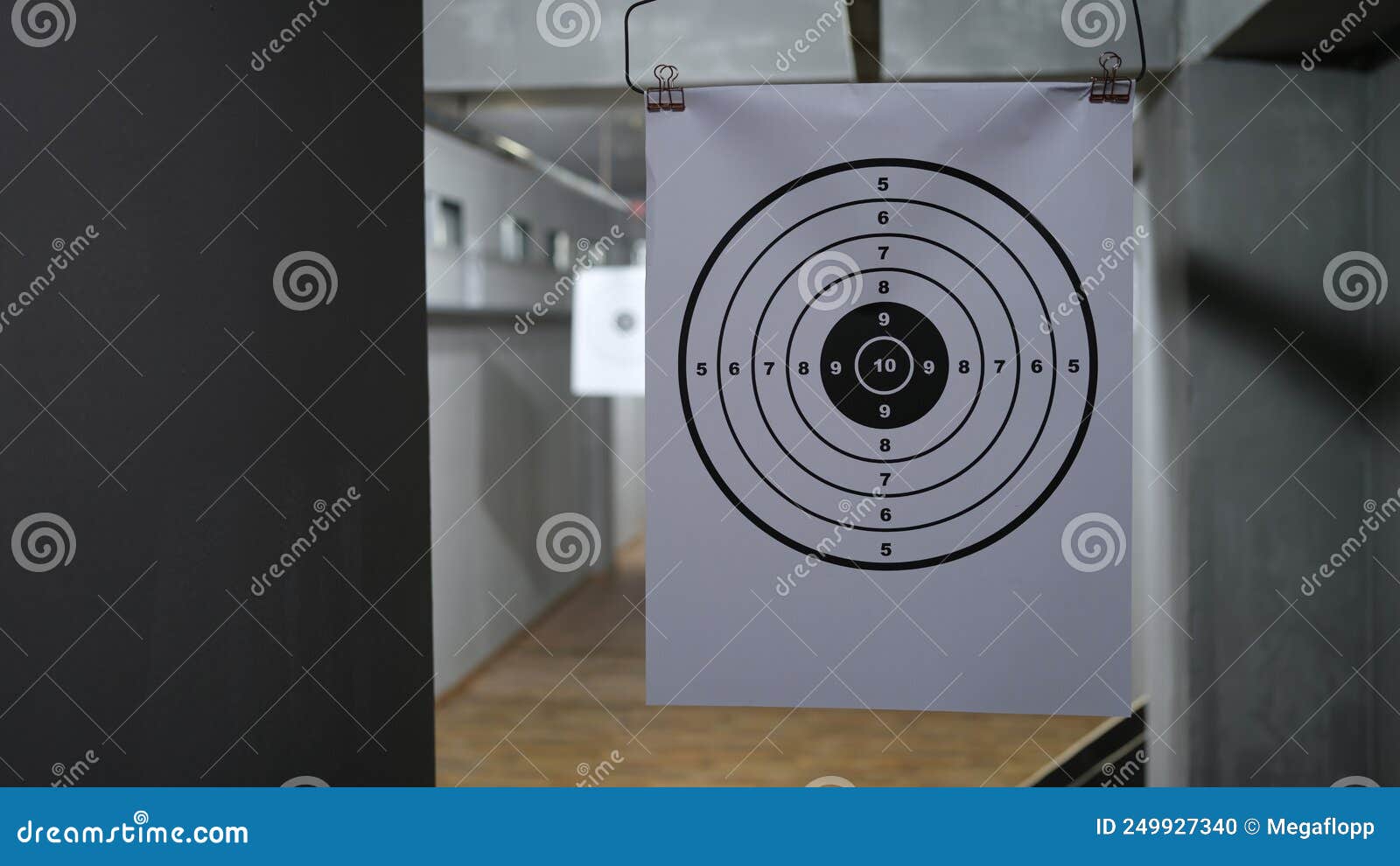 Target with Numbers for Shooting at Rifle Range Stock Photo - Image of ...