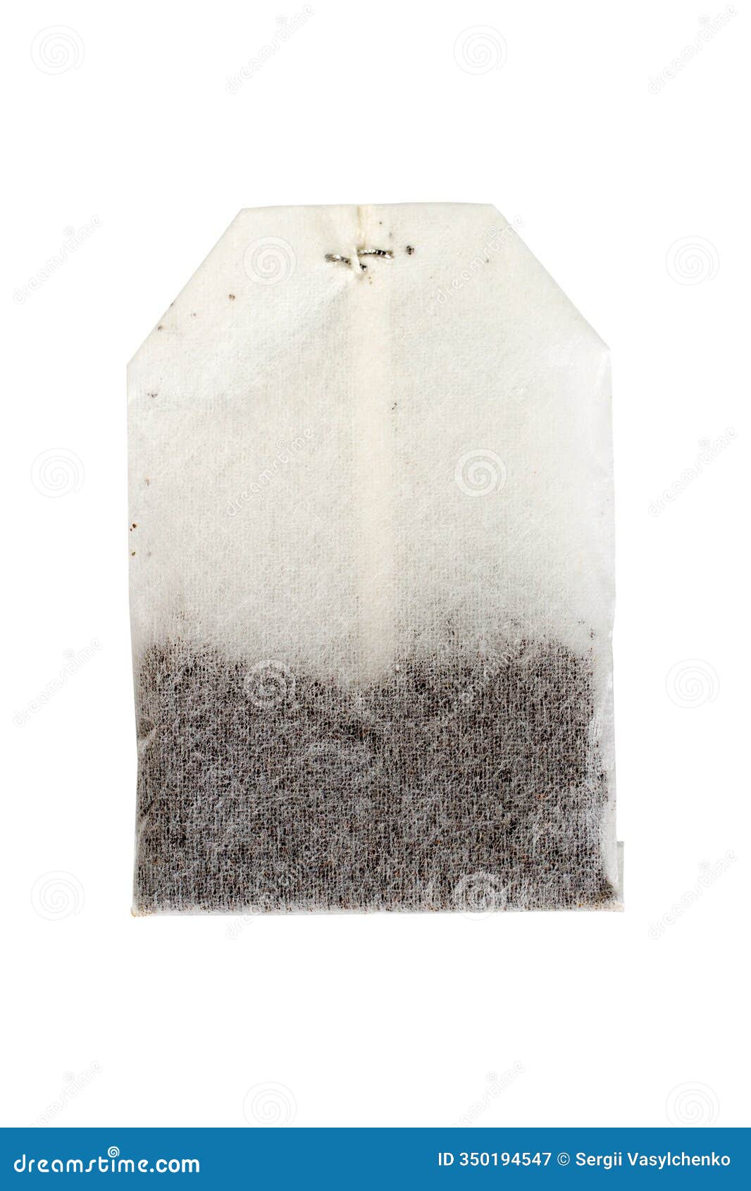 Close-up Tea Bag Isolated on White Background. Stock Image - Image of ...