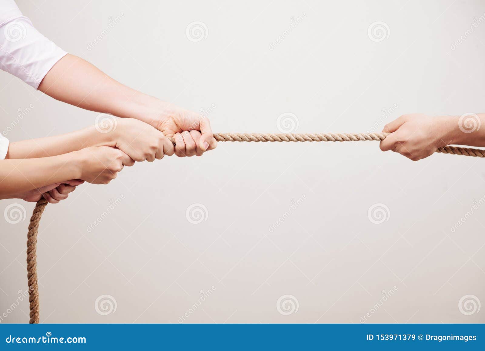 Competition with Pulling Rope Stock Image - Image of connection ...