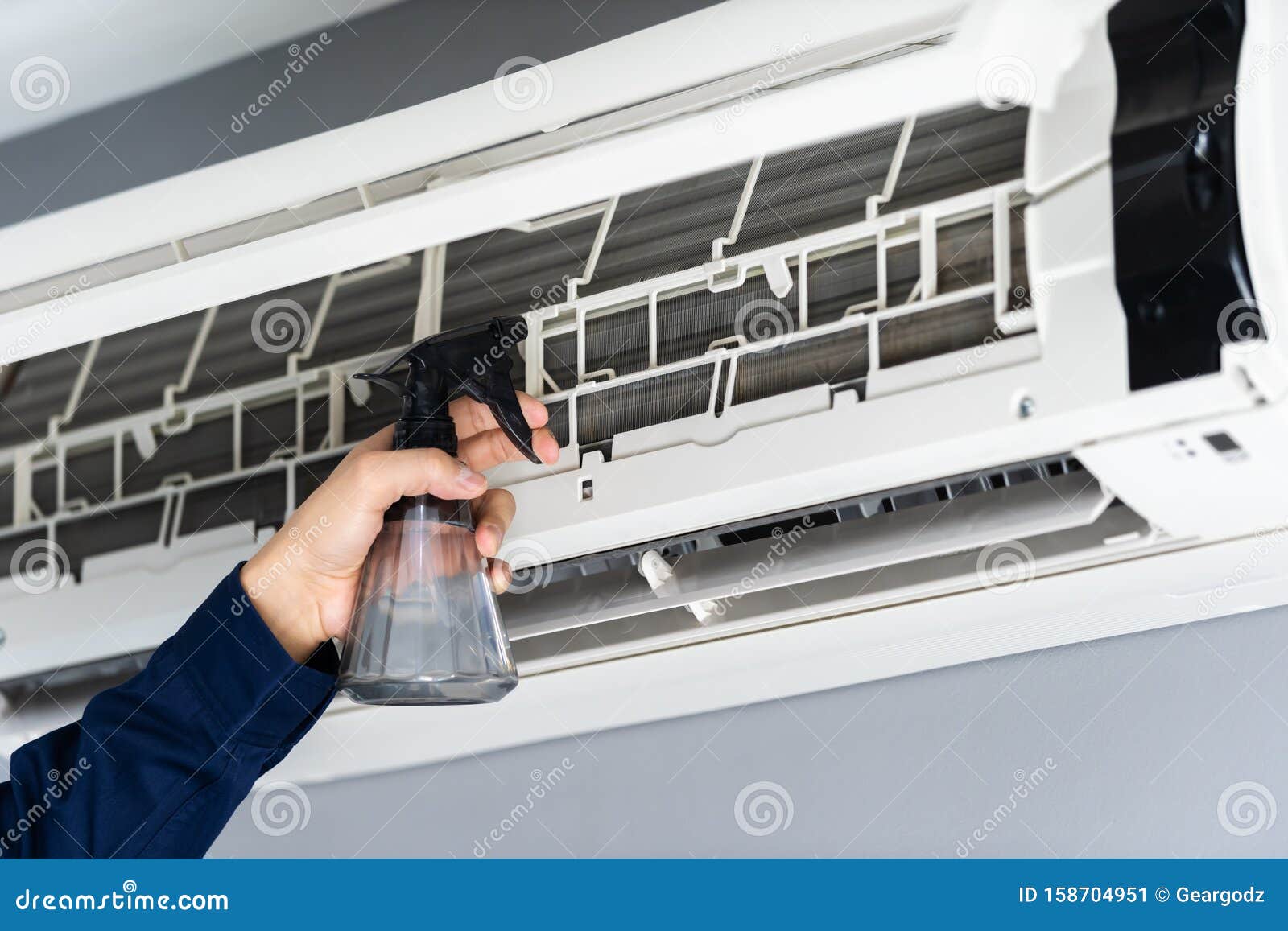 Close Up Technician Service Cleaning the Air Conditioner Stock Image ... Close Up Technician Service Cleaning the Air Conditioner Stock Image ...