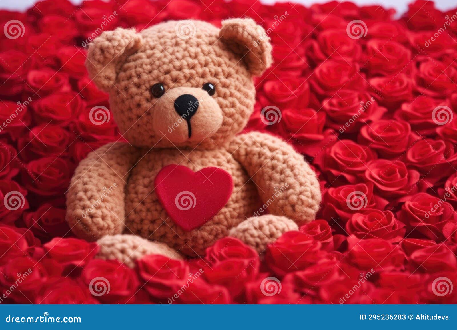 Close-up of Teddy Bear Stitches Stock Image - Image of handmade ...