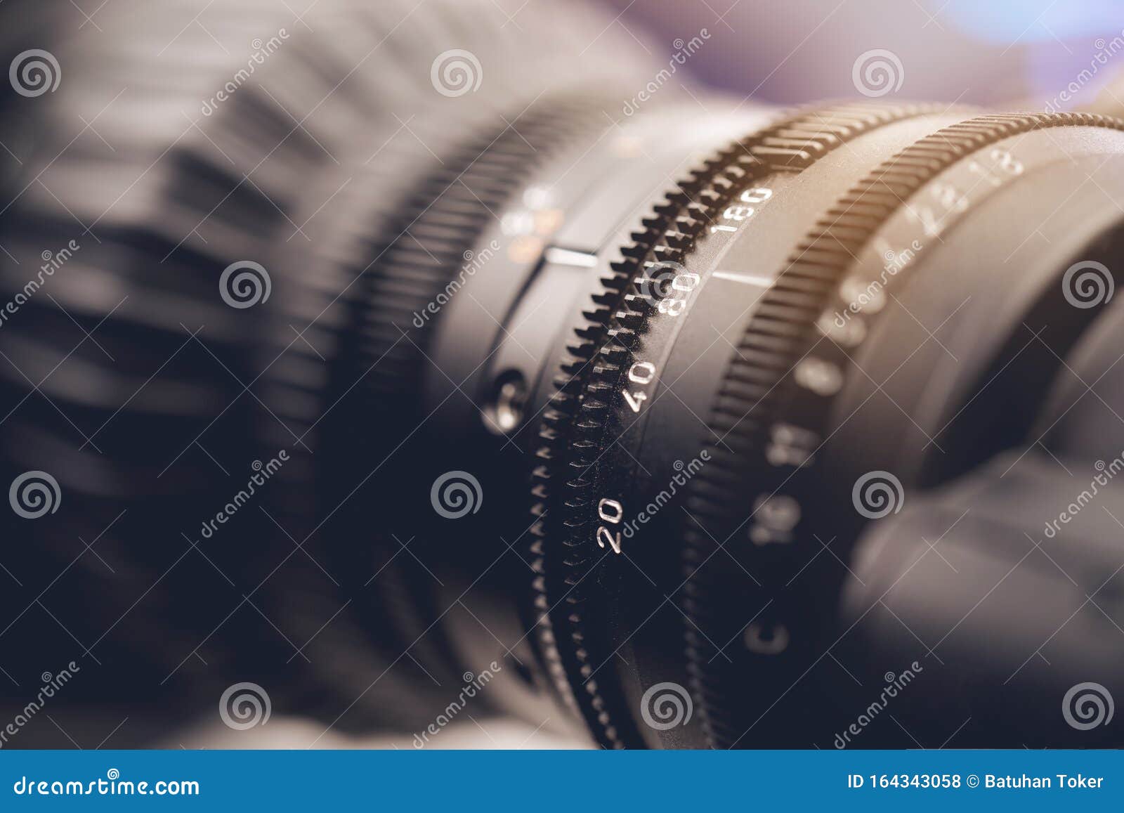 Close-up of a Television Camera Lens Stock Photo - Image of close ...