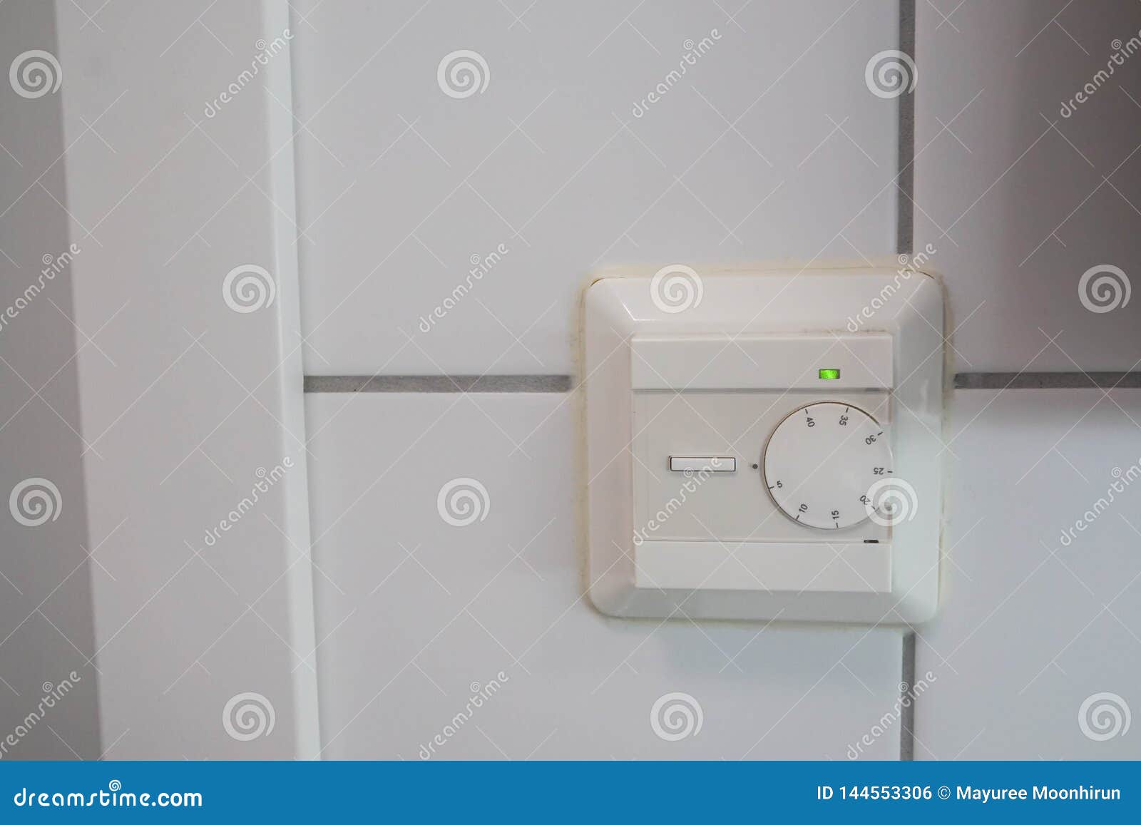 Temperature Control Panel of Air Condition in Modern Luxury Hotel ...