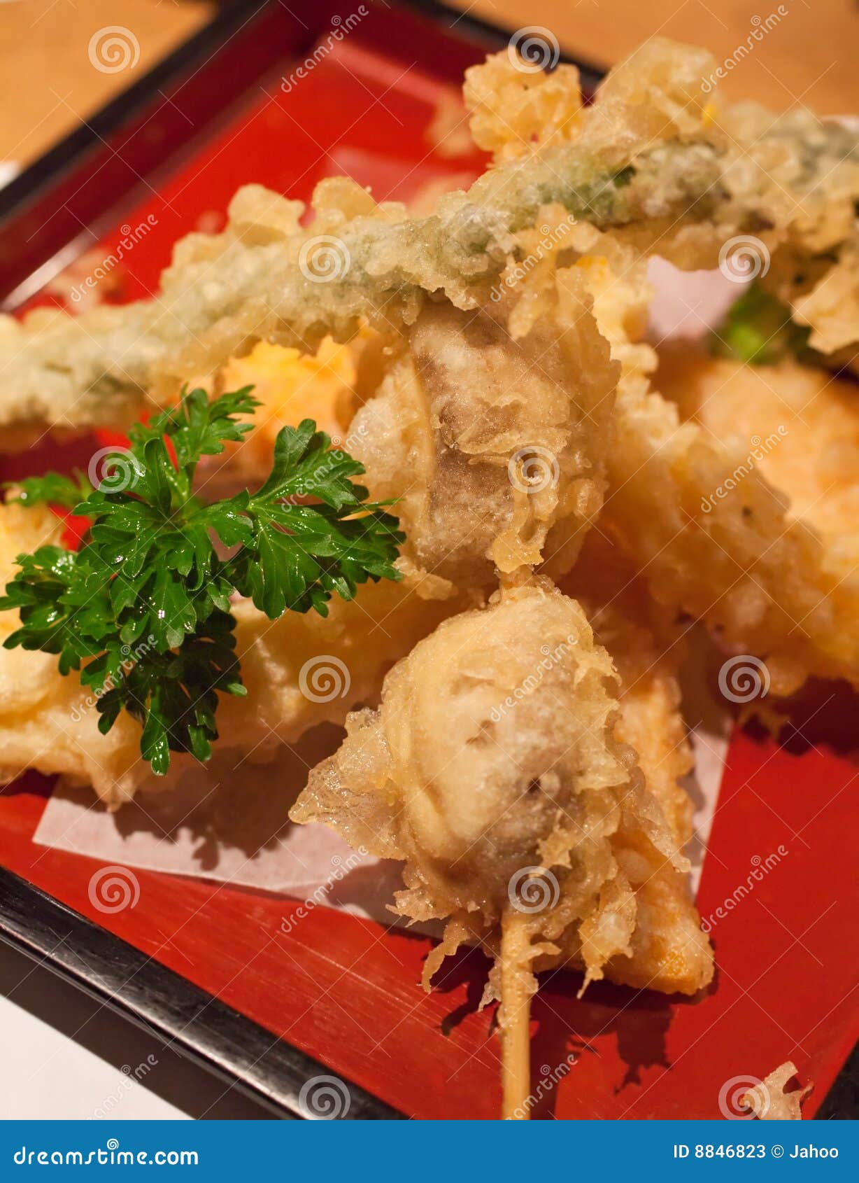 Close Up of a Tempura Plate Stock Image - Image of restaurant, greasy ...