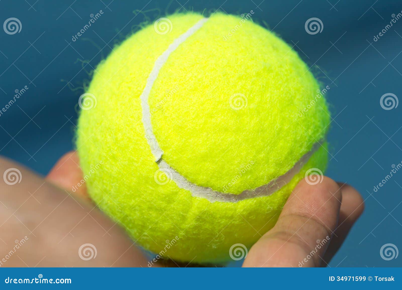 Close up of a tennis ball stock image. Image of blue - 34971599