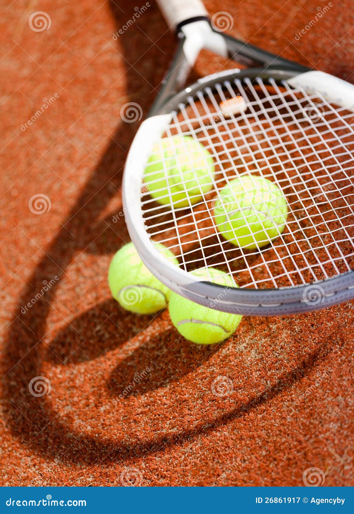 Close Up of Tennis Racket and Balls Stock Image - Image of life ...