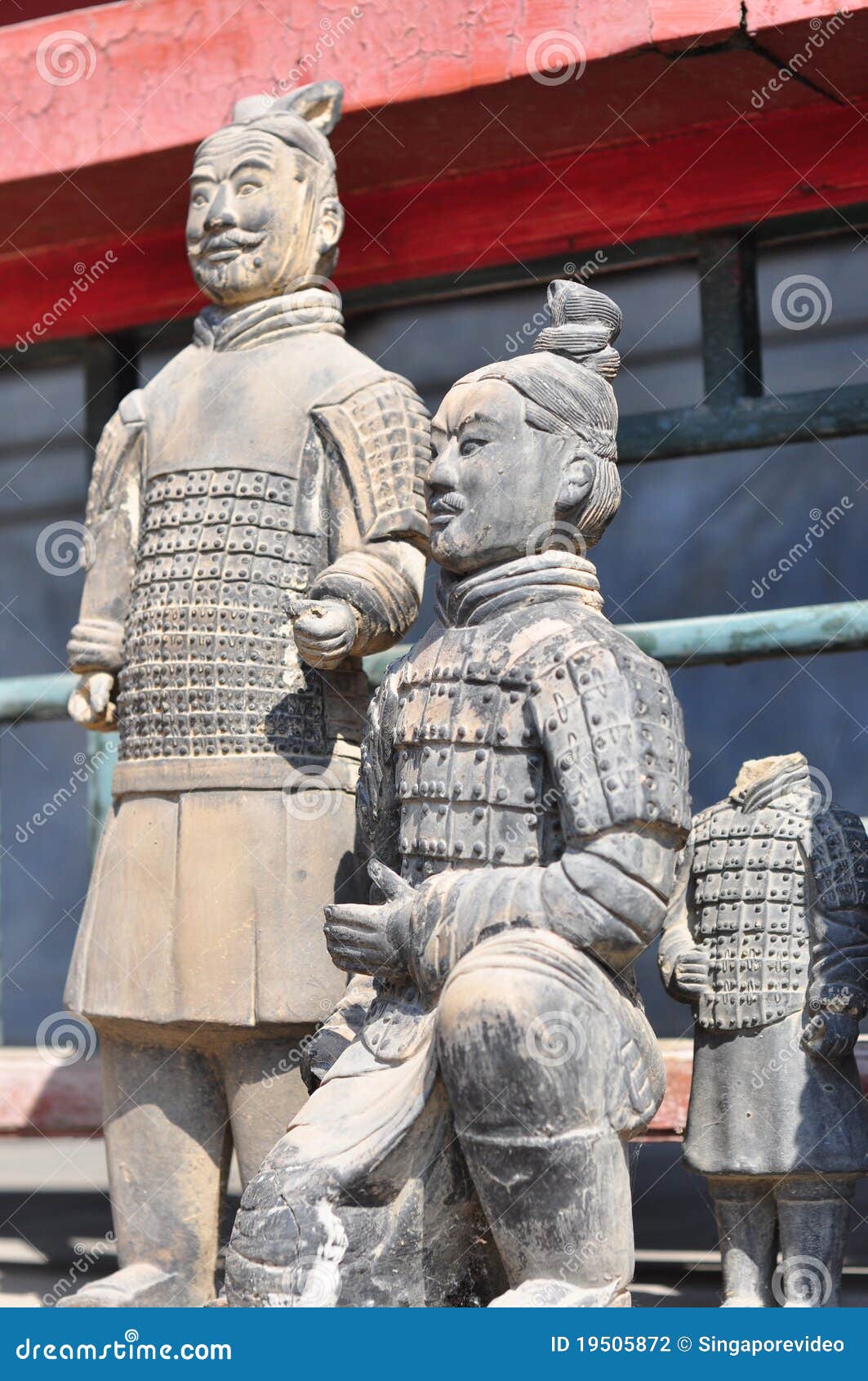 Close-up of Terra Cotta Warrior in Various Poses Editorial Photography ...
