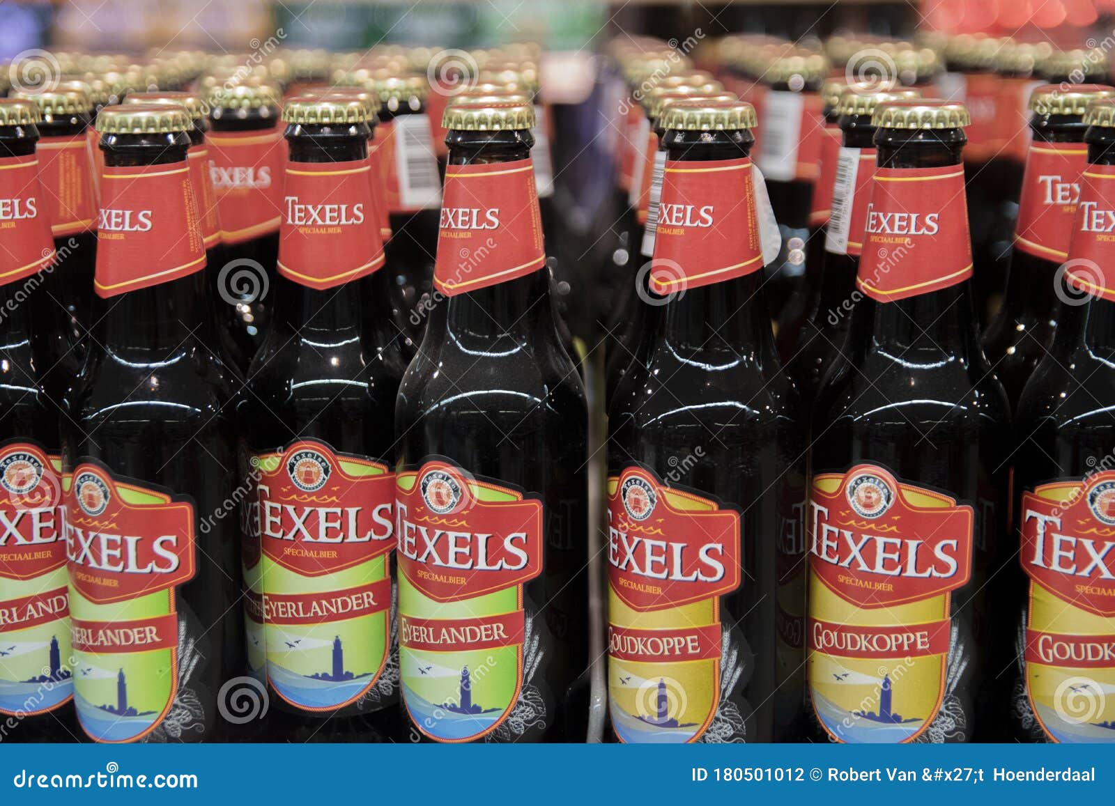 Close Up Texels Goudkoppe Beer at Amsterdam the Netherlands 2020 ...