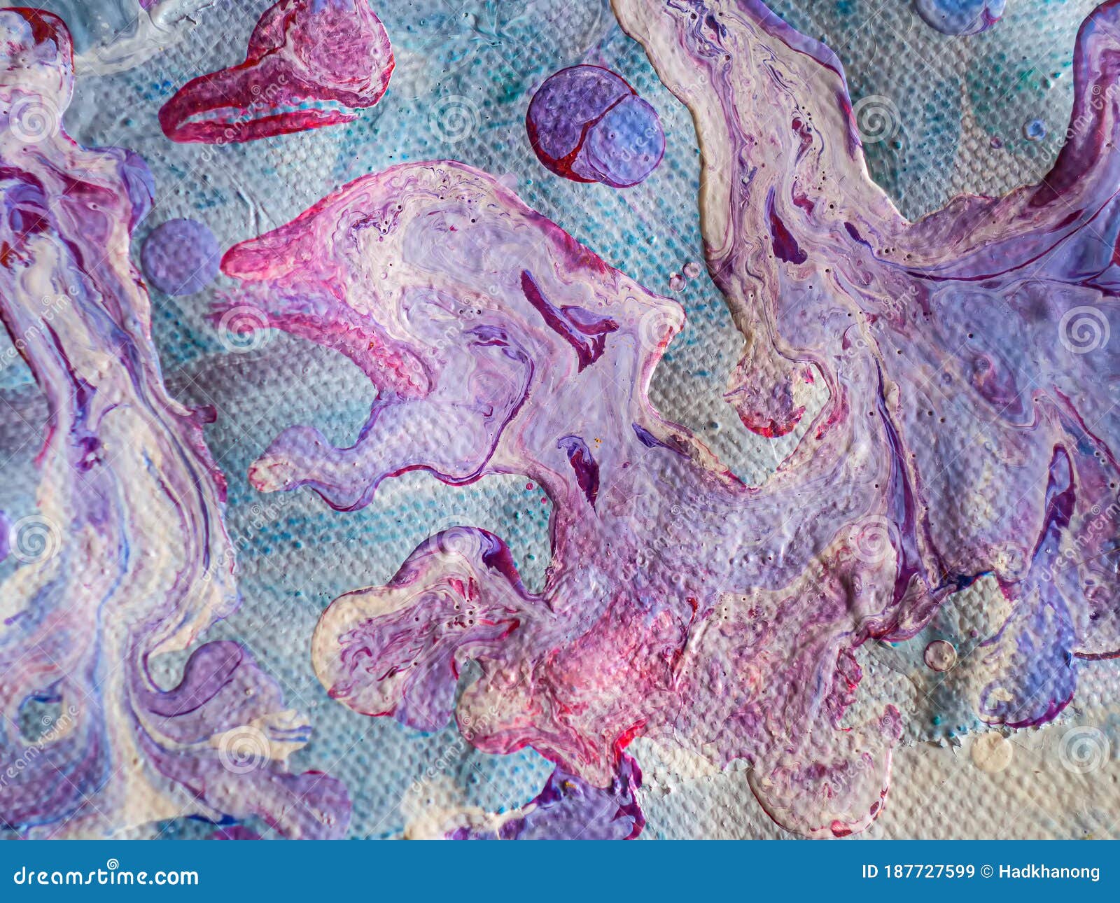 Close Up Texture of Acrylic Color on Canvas Stock Illustration ...