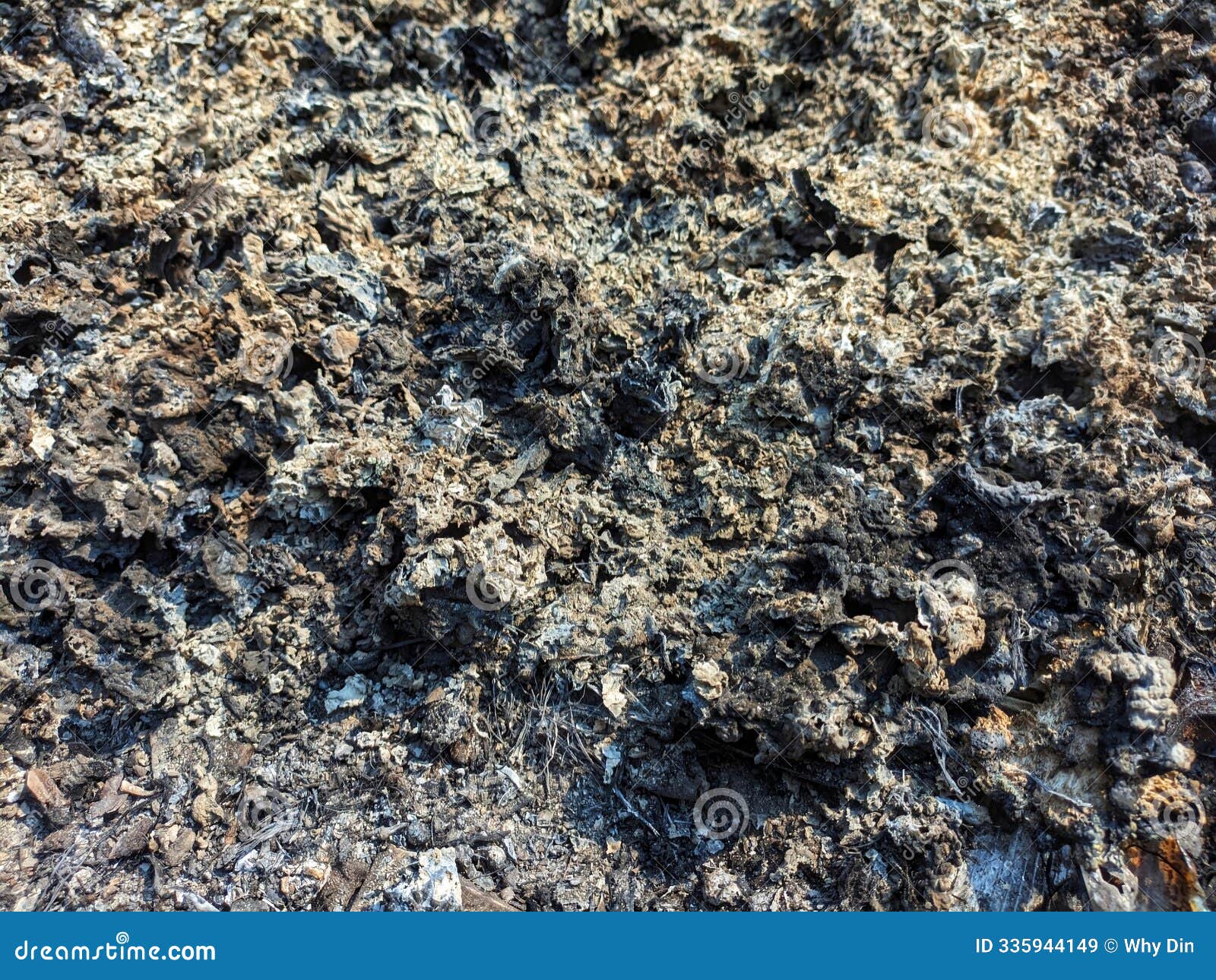 Close-up Texture of Ash from Burnt Waste. Stock Image - Image of debris ...