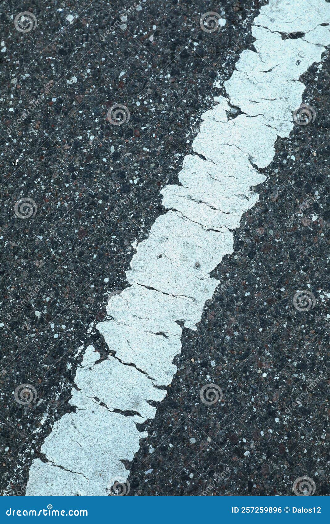Asphalt with a White Stripe. Oad Asphalt Texture and Background Stock ...
