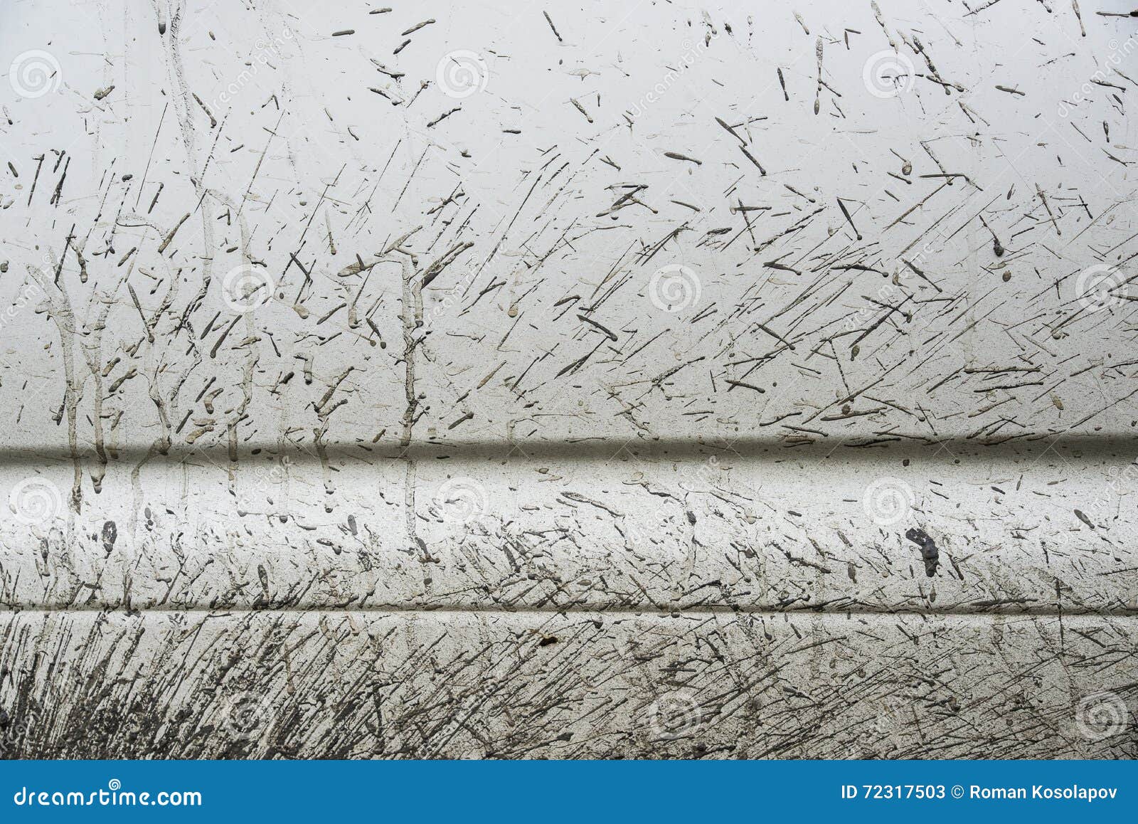 Close-up Texture Background Splashes of Mud on a White Car Stock Image ...