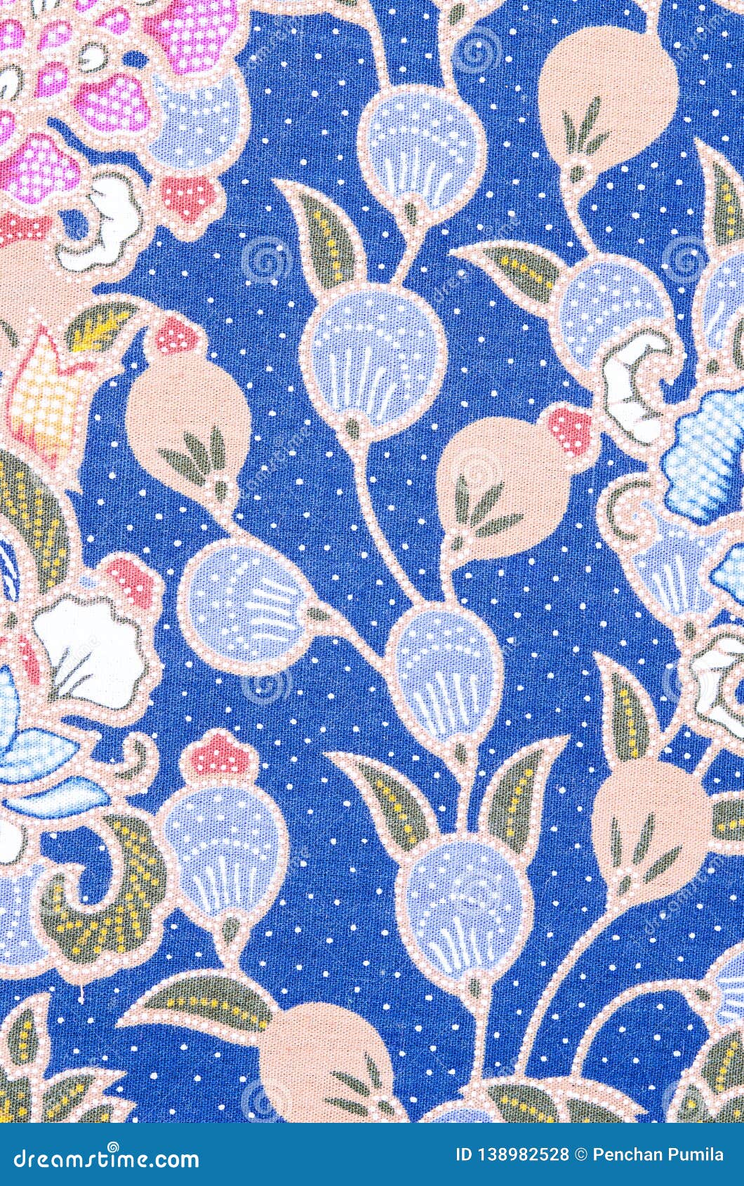 Beautiful of Art Thai Batik Pattern Stock Photo - Image of cloth ...