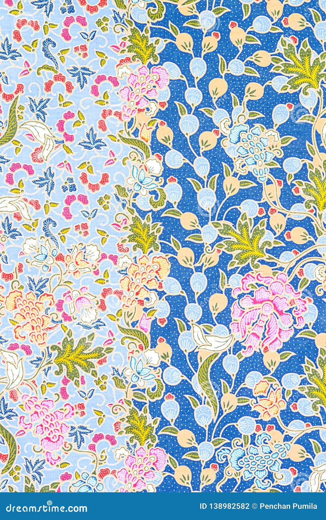 Beautiful of Art Thai Batik Pattern Stock Illustration - Illustration ...