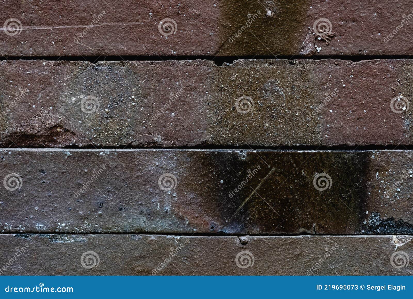 Close-up Texture of a Brown Decorative Scratched Brick with a Gap Stock ...