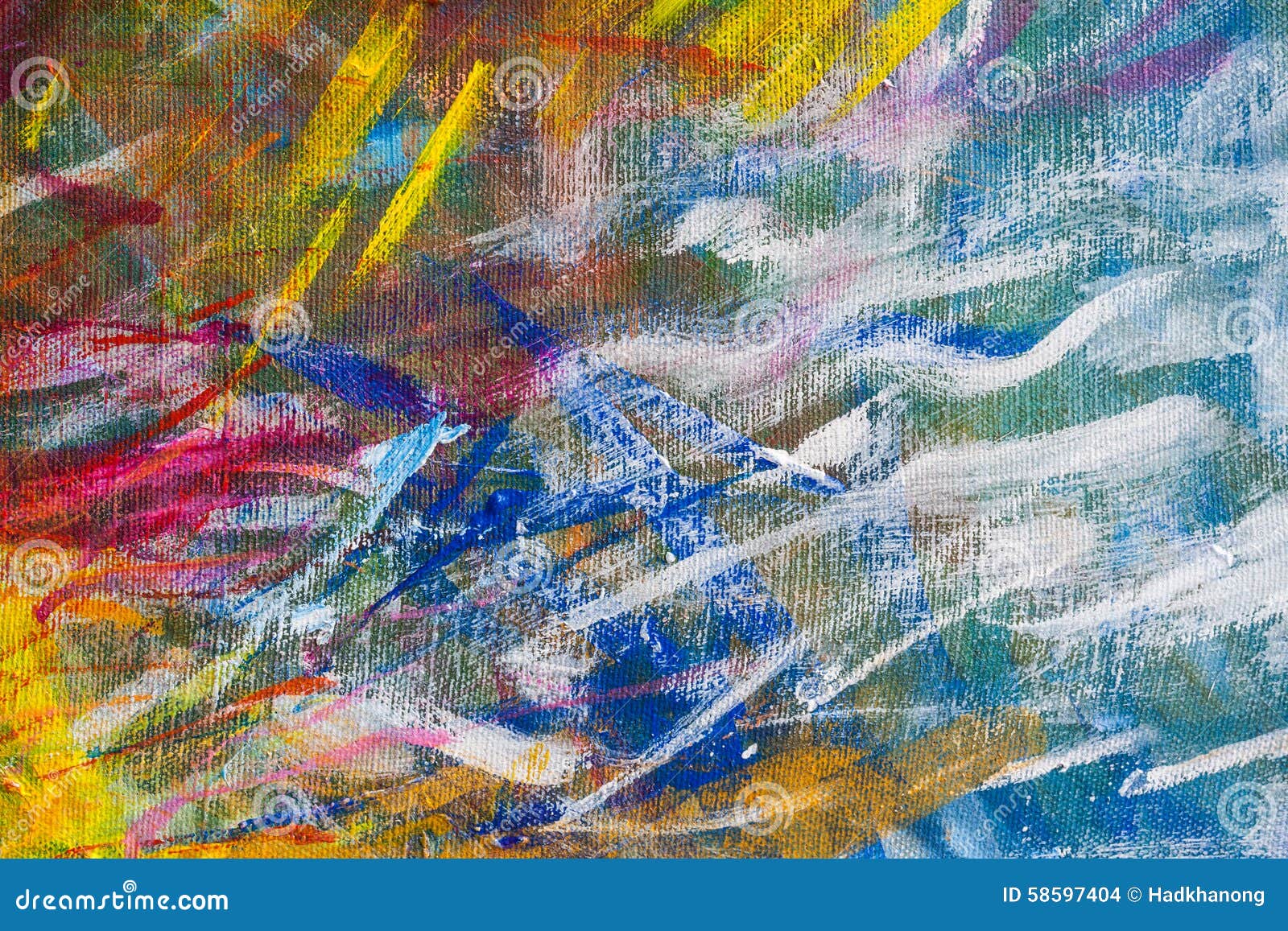 Close Up Texture and Color on Canvas Stock Illustration - Illustration ...