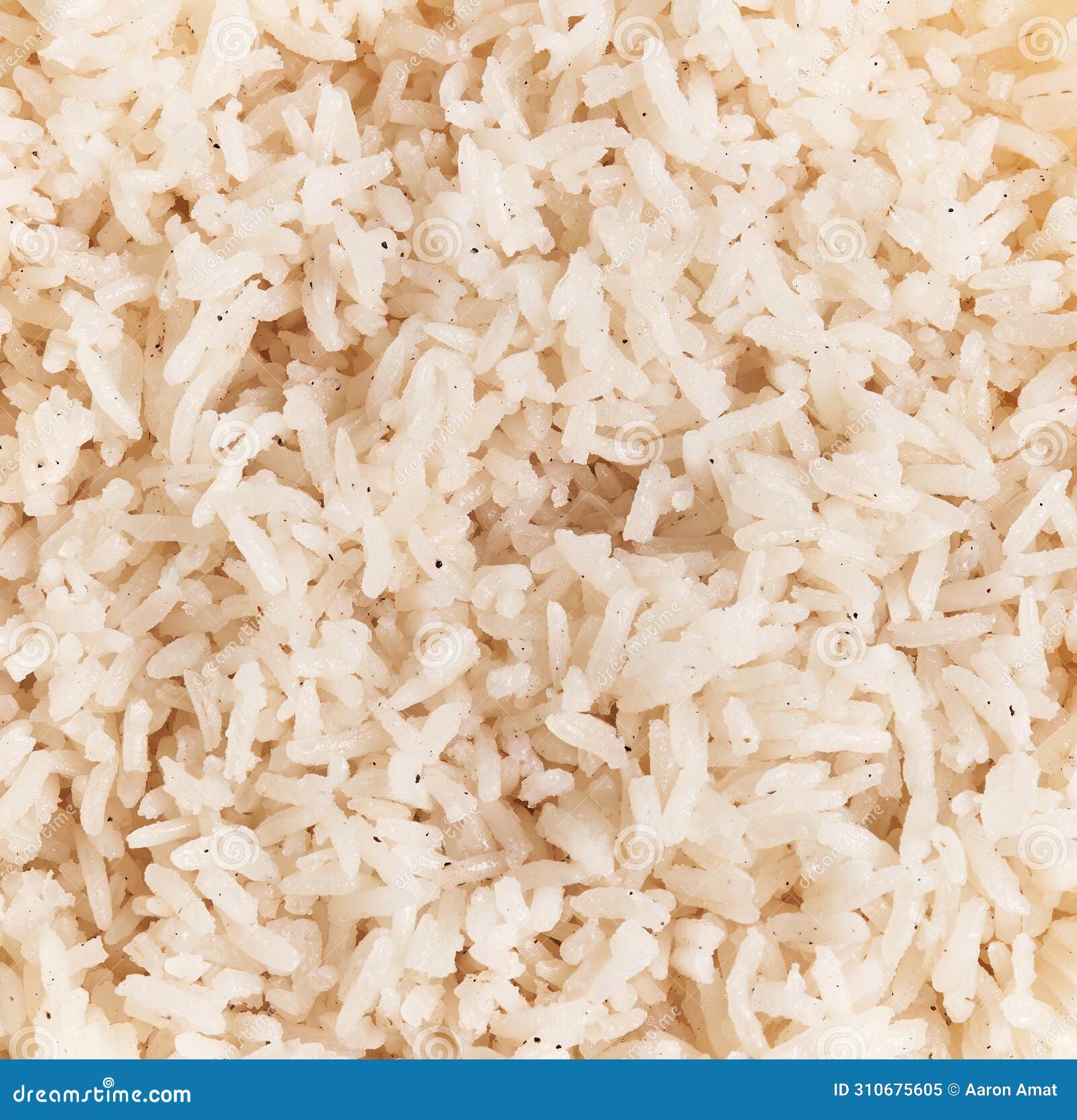 Close-up Texture of Cooked White Rice, Suitable for Culinary ...