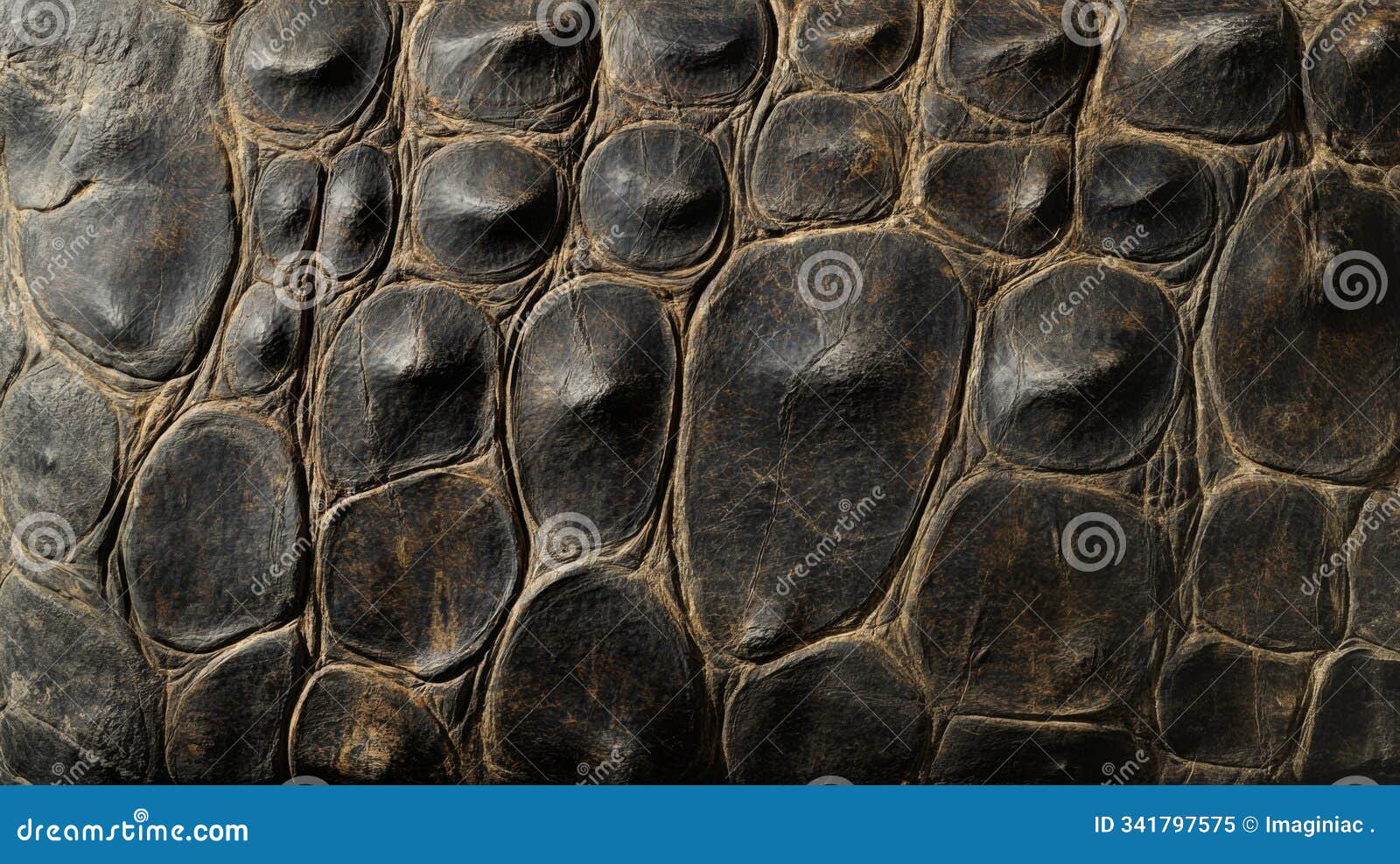 Close-up Texture of Dark Reptile Skin with Bumpy Patterns Stock ...