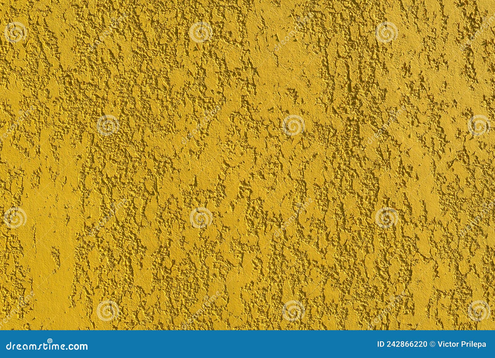 Close-up, the Texture of the Facade of Decorative Yellow Plaster Stock ...