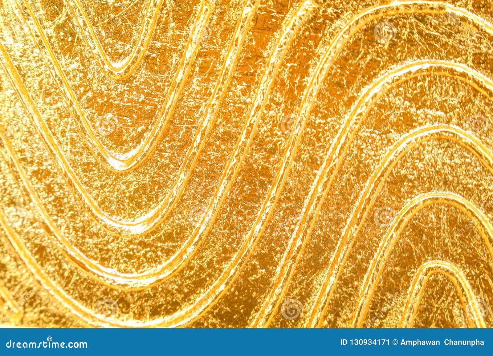 Texture Layer of Gold in Ripple Wave Horizontal Pattern Texture ...