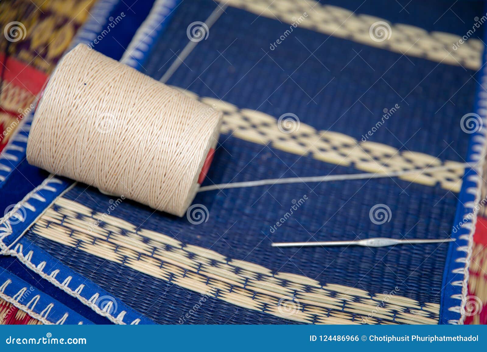 Close Up Texture of Native Thai Style Weave Sedge Stock Photo - Image ...