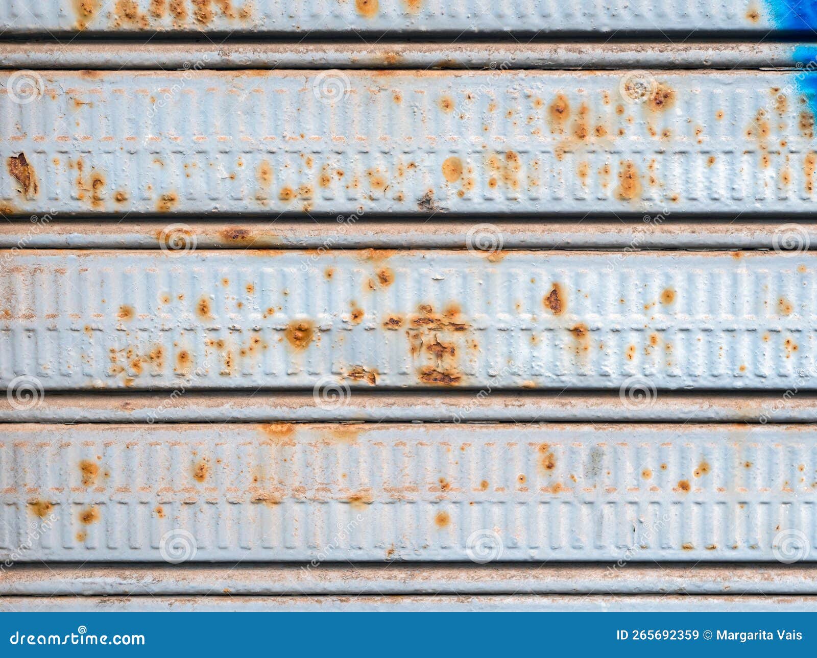 Close Up Texture Photo of an Old Rusted Rolling Gates Stock Image ...