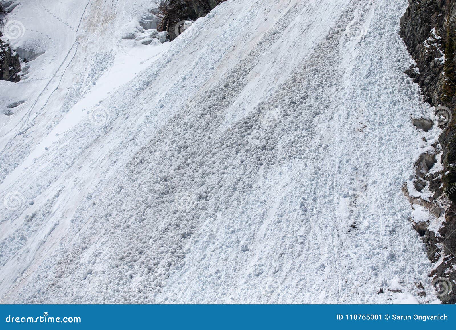 Texture Snow Mountain from Side-view. Stock Image - Image of nature ...