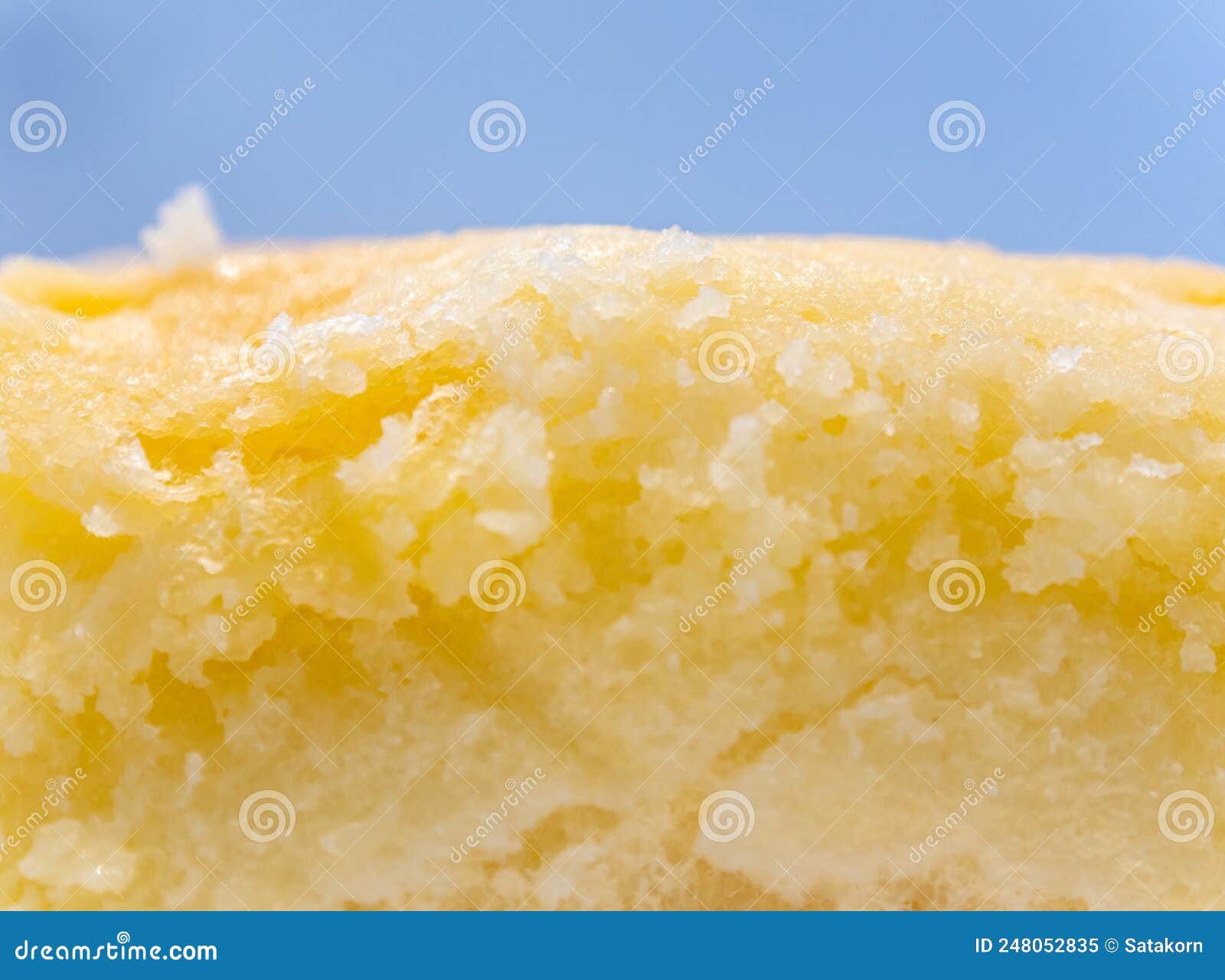 Close-up Texture of Thinly Coated Sugar on Soft Bread Stock Image ...